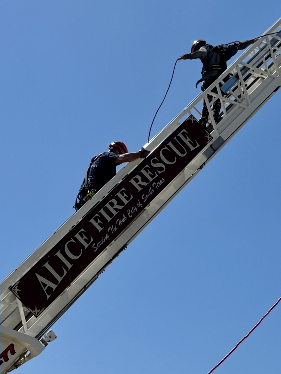 Alice firefighters rescued woman from water tower in Premont | kiiitv.com