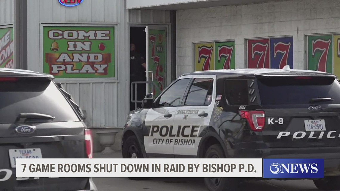 7 game rooms raided in law enforcement bust, 2 arrested | kiiitv.com