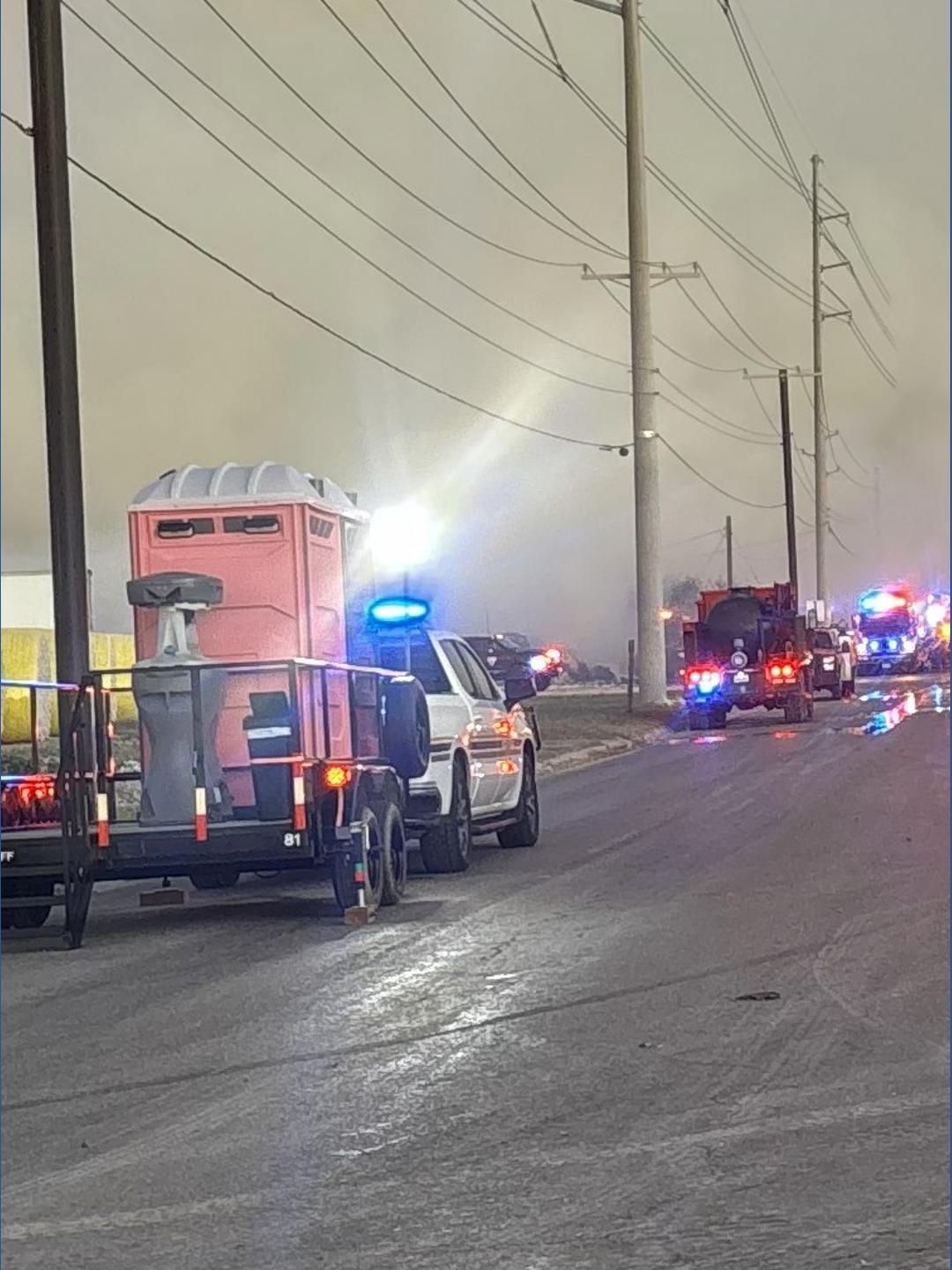 City of Gregory orders evacuations after fire at Gregory cotton gin ...
