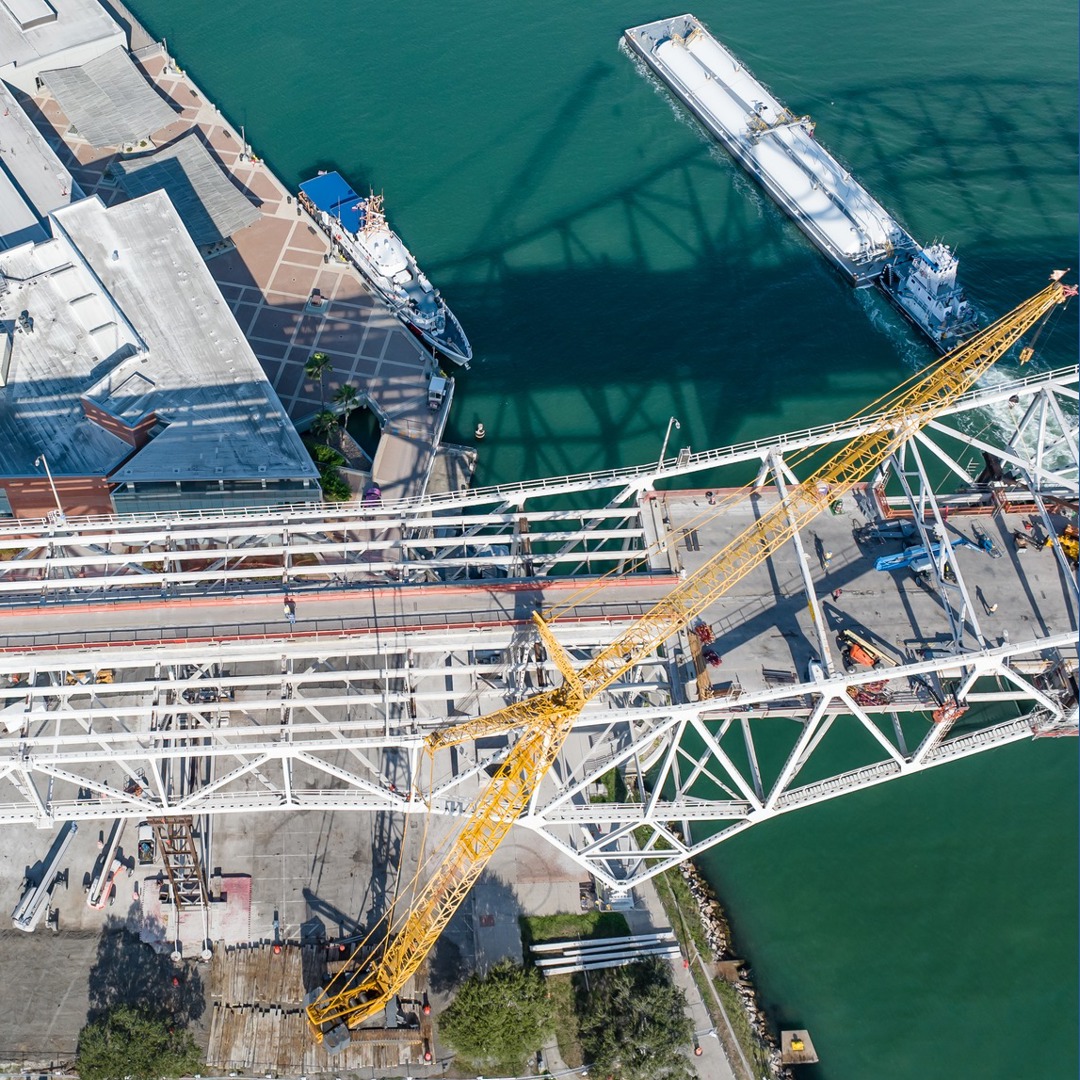 Crews dismantle old Harbor Bridge; to be recycled in Ingleside | kiiitv.com