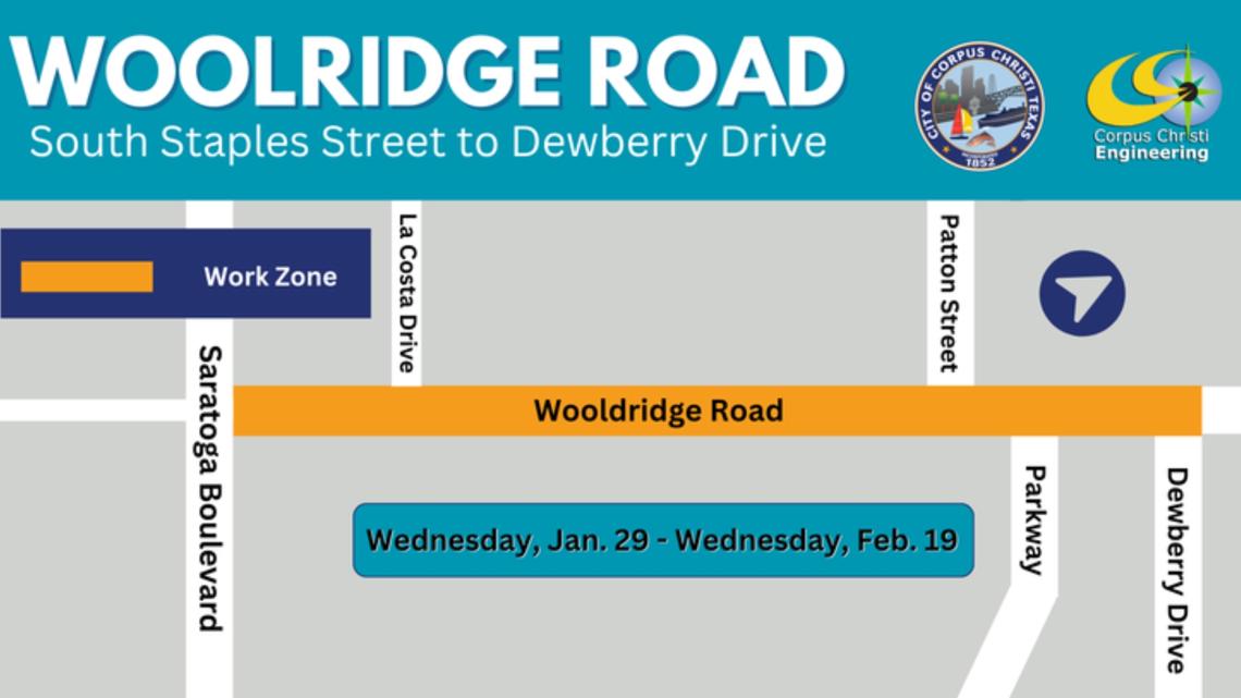 Crews to begin pavement work on Wooldridge Road starting Wednesday ...