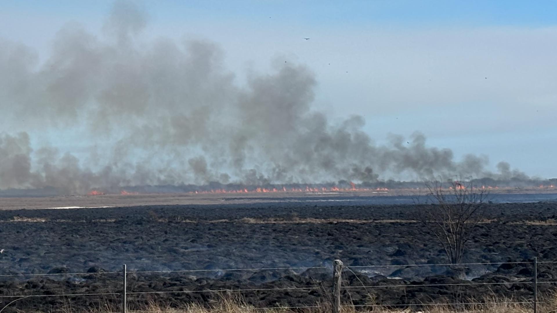 Aransas County monitoring controlled burn at Aransas National Wildlife ...