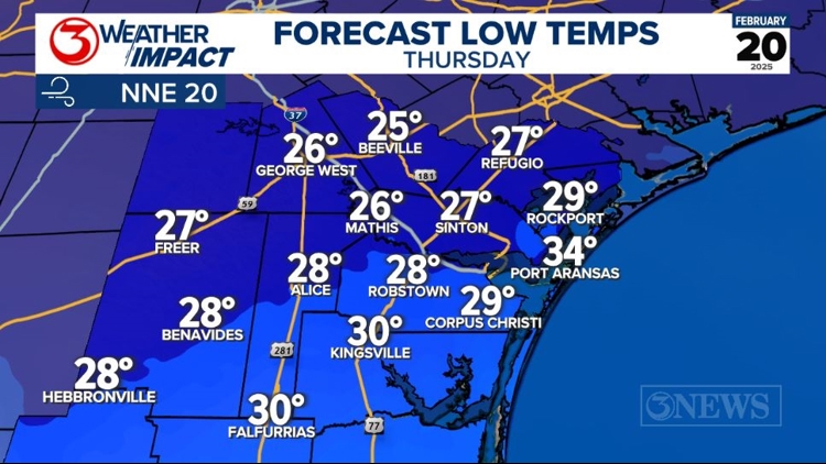 Widespread freeze expected overnight behind stronger-than-expected cold ...