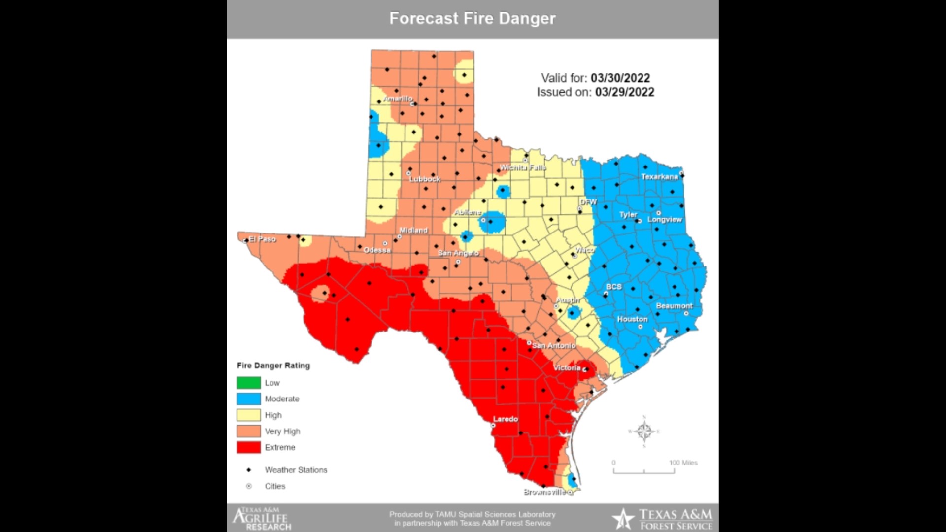 South Texas under extreme fire danger conditions Wednesday | kiiitv.com