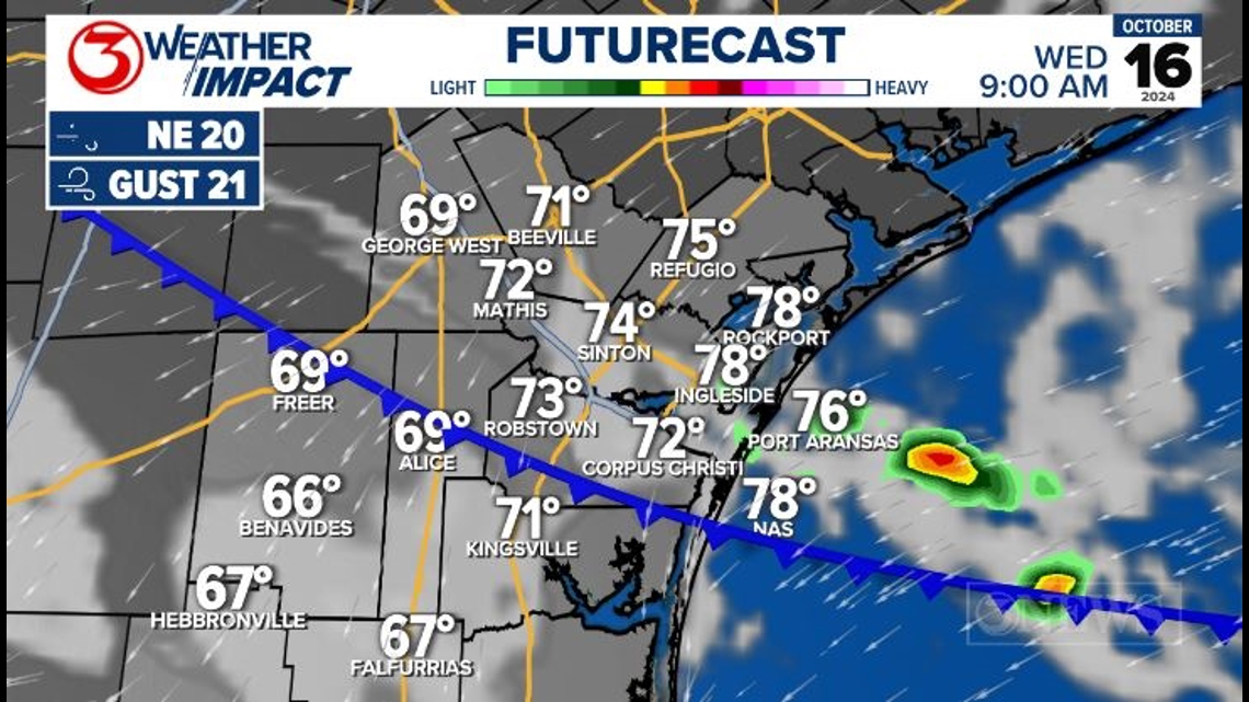 Early Fall cold front Wednesday to bring 'seasonally cool' temperatures ...