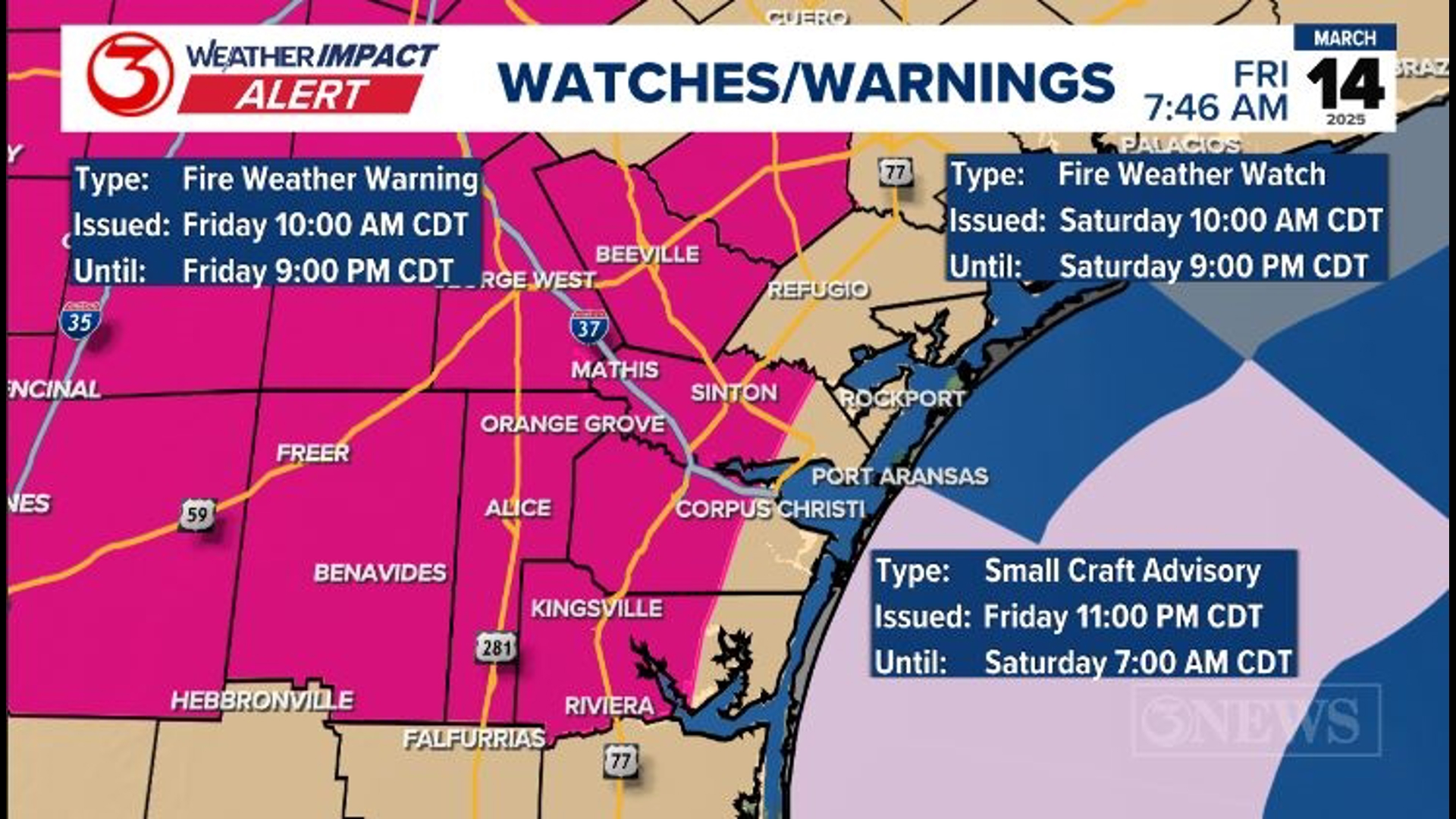 South Texas faces extreme fire risk this weekend | kiiitv.com
