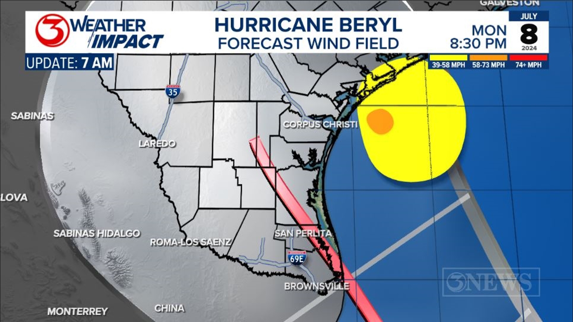 Hurricane Beryl's track uncertain as it eyes the Gulf of Mexico ...