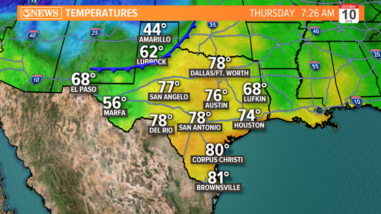 WEATHER BLOG: Friday's cold front will bring a taste of Fall to South ...