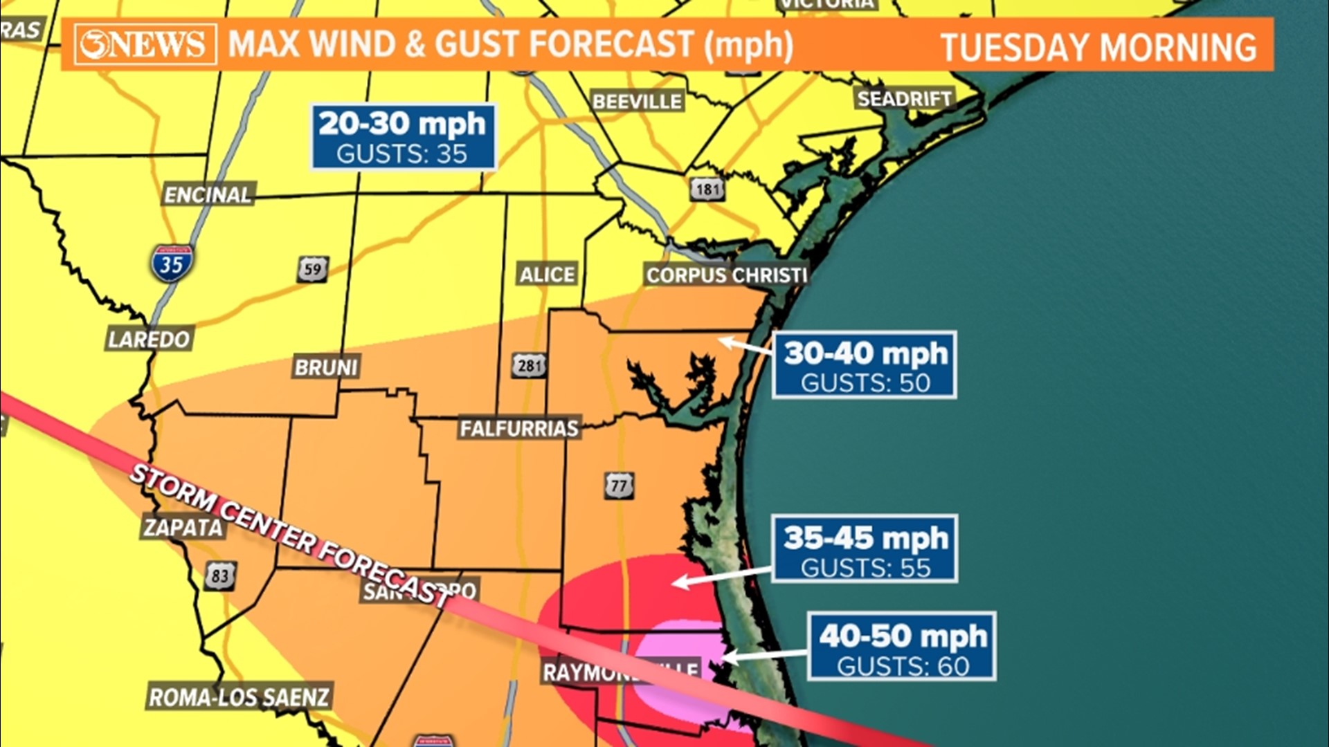 Tropical storm warnings issued as Tropical Depression 9 churns | kiiitv.com