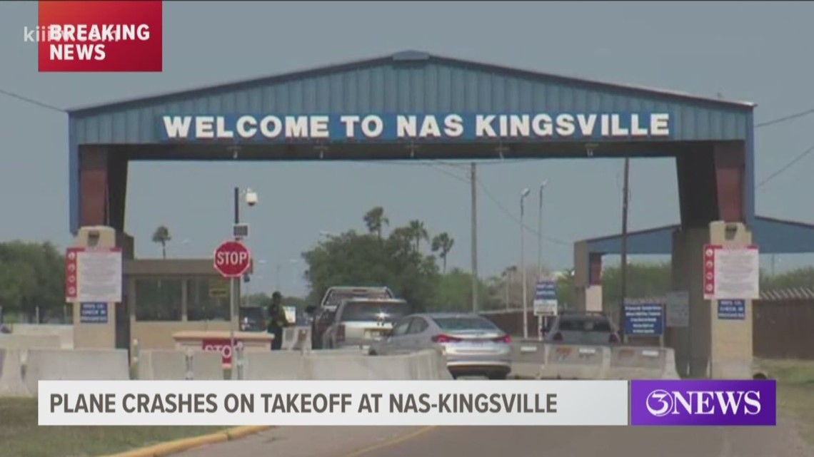 Trainer jet crashes on runway at NAS-Kingsville, no fatalities | kiiitv.com
