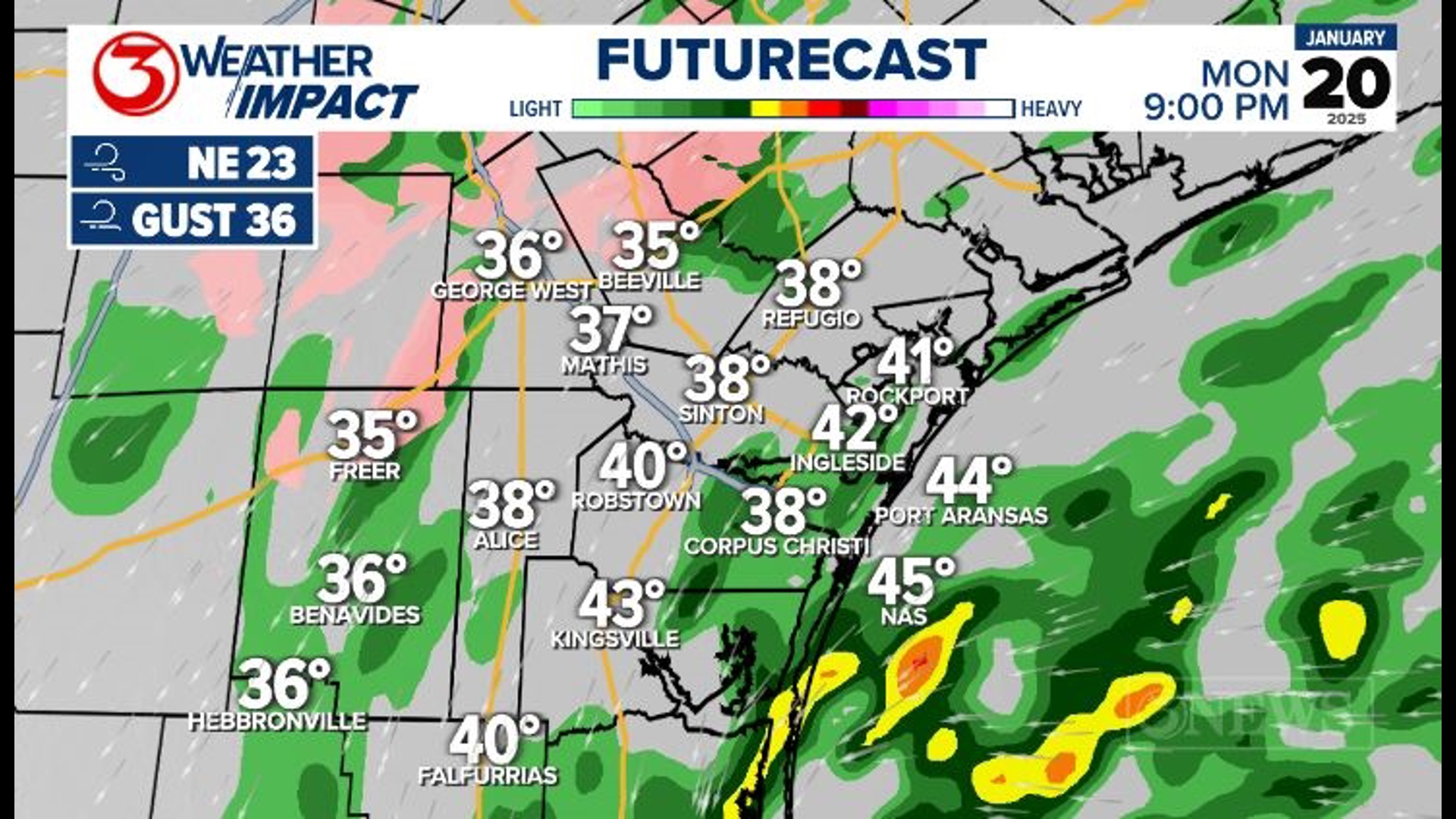 Weather Impact Alert for a wintry mix of snow, sleet, and freezing rain ...