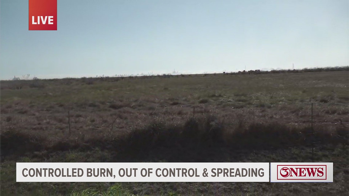 Controlled burn at ranch now out of control | kiiitv.com