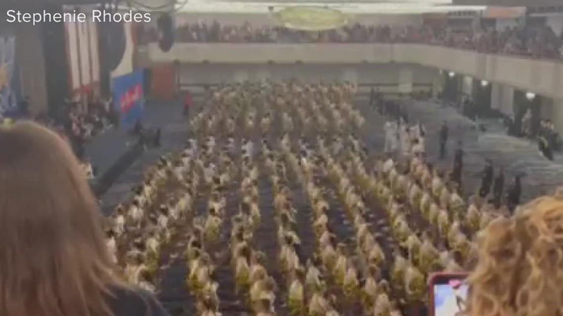 West Oso dance team on Macy's Thanksgiving Day Parade performance ...