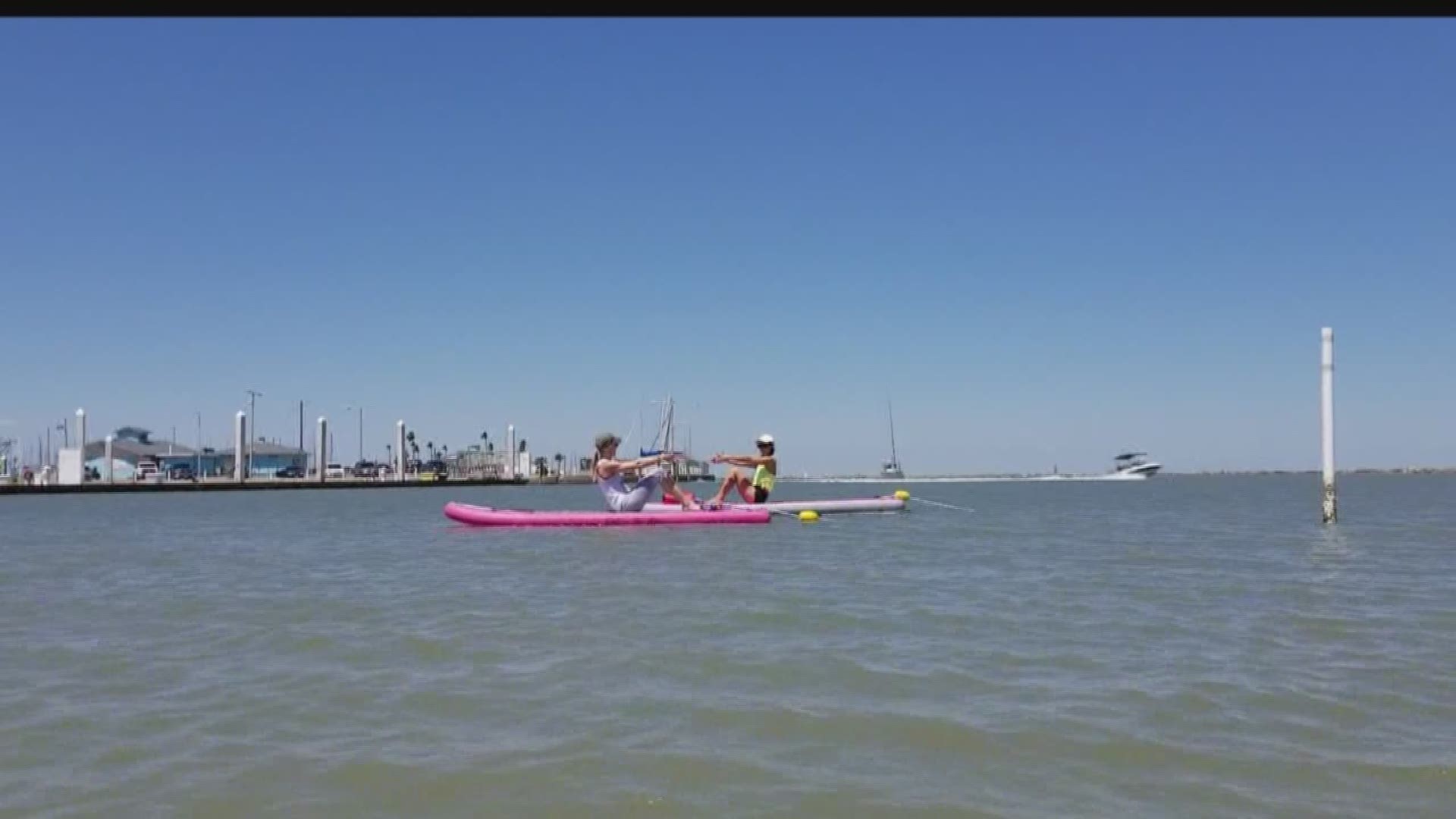 World's first floating yoga studio opens in Corpus Christi | kiiitv.com