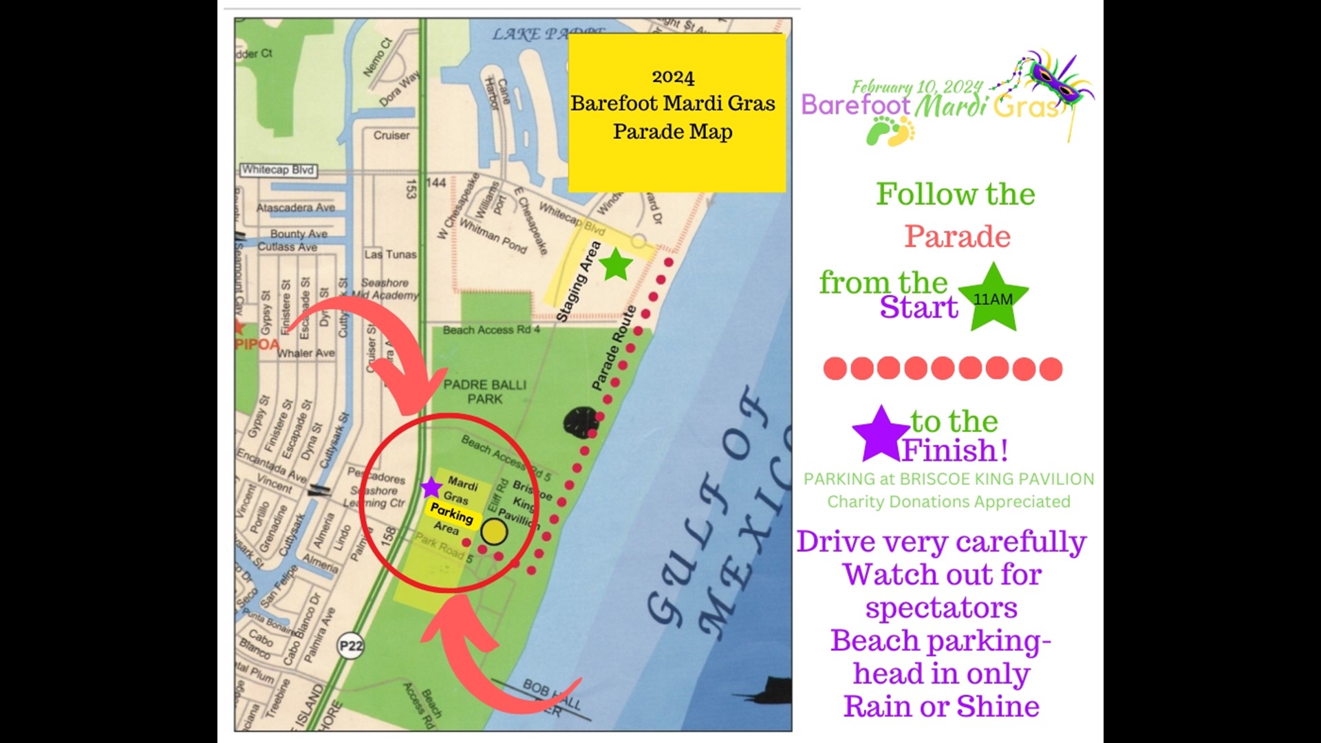 Barefoot Mardi Gras Parade back for 14th year | kiiitv.com