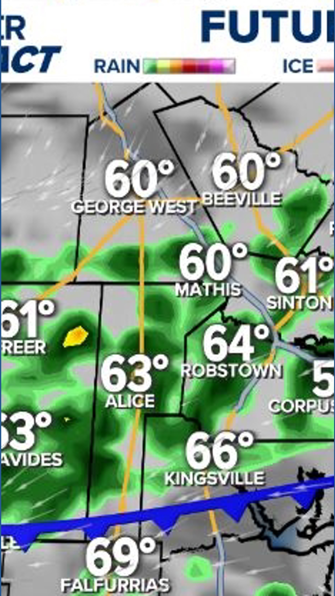Weather Impact Alert: Expect strong winds behind the cold front ...