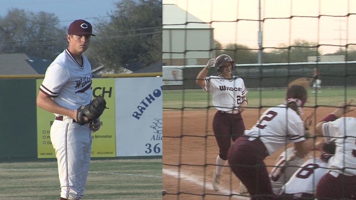 Calallen baseball and softball both get first place wins over Alice ...