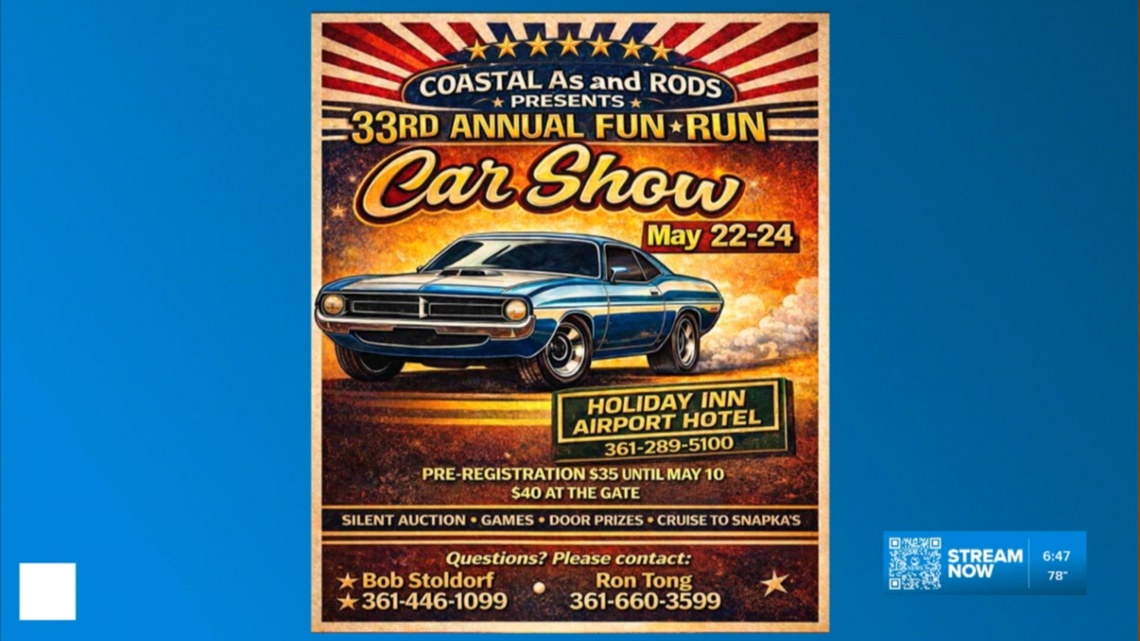 Coastal A's and Rods 33rd annual fun run | kiiitv.com