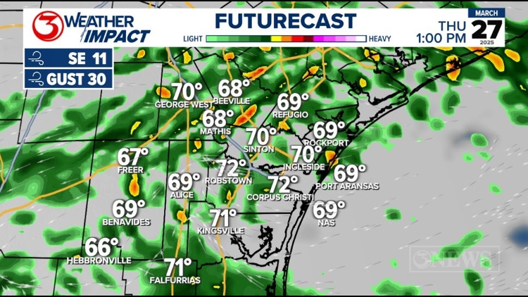 Heavy rain, flooding a concern through Friday morning | kiiitv.com