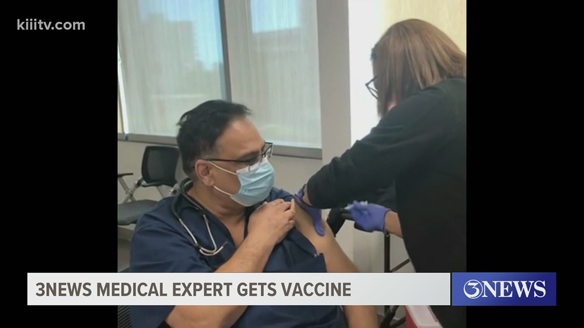 Dr. Salim Surani gets the COVID-19 vaccine | kiiitv.com