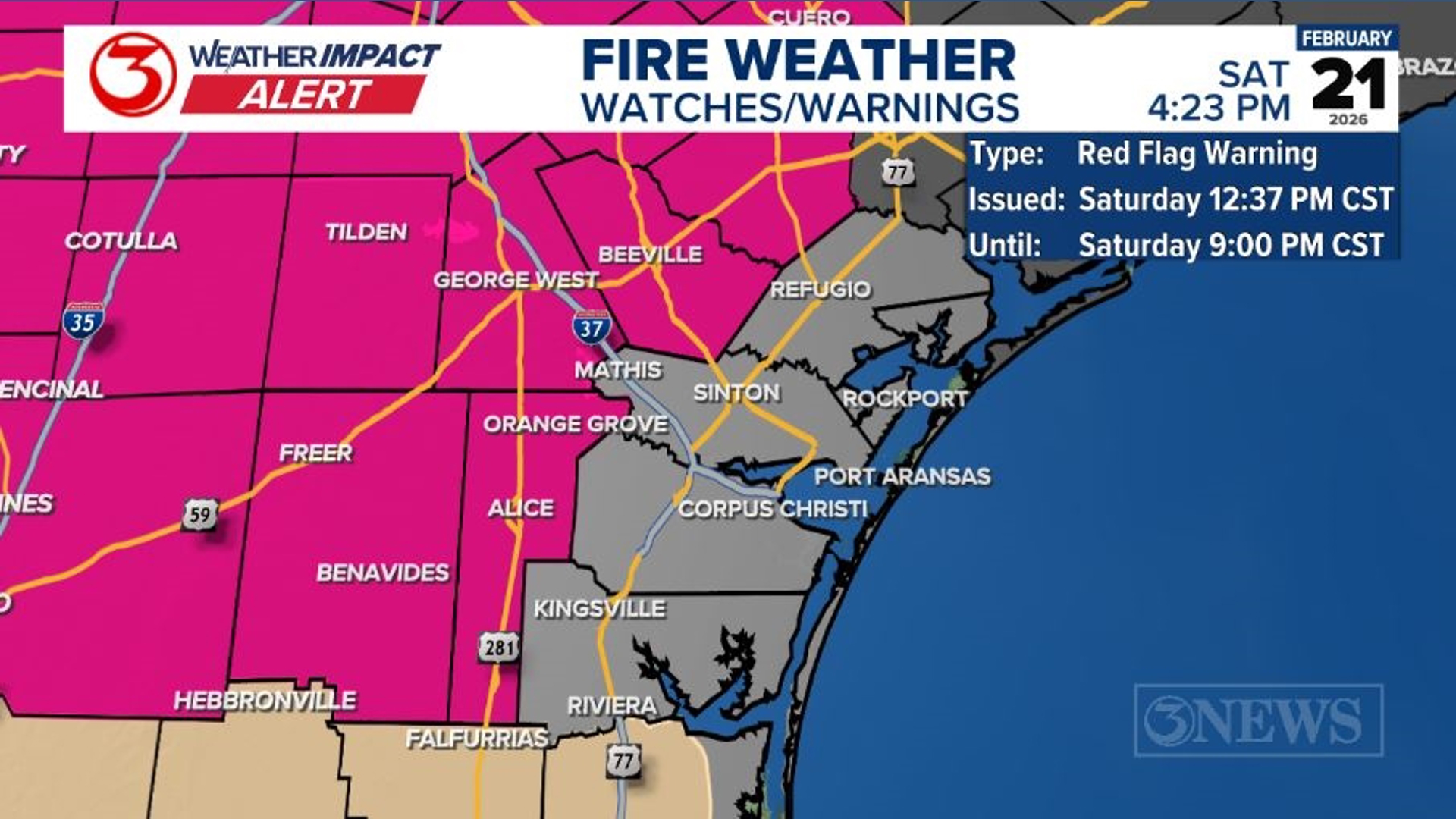 Weather Impact Alert: Fire Danger | kiiitv.com
