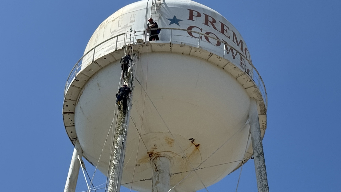 Alice firefighters rescued woman from water tower in Premont | kiiitv.com