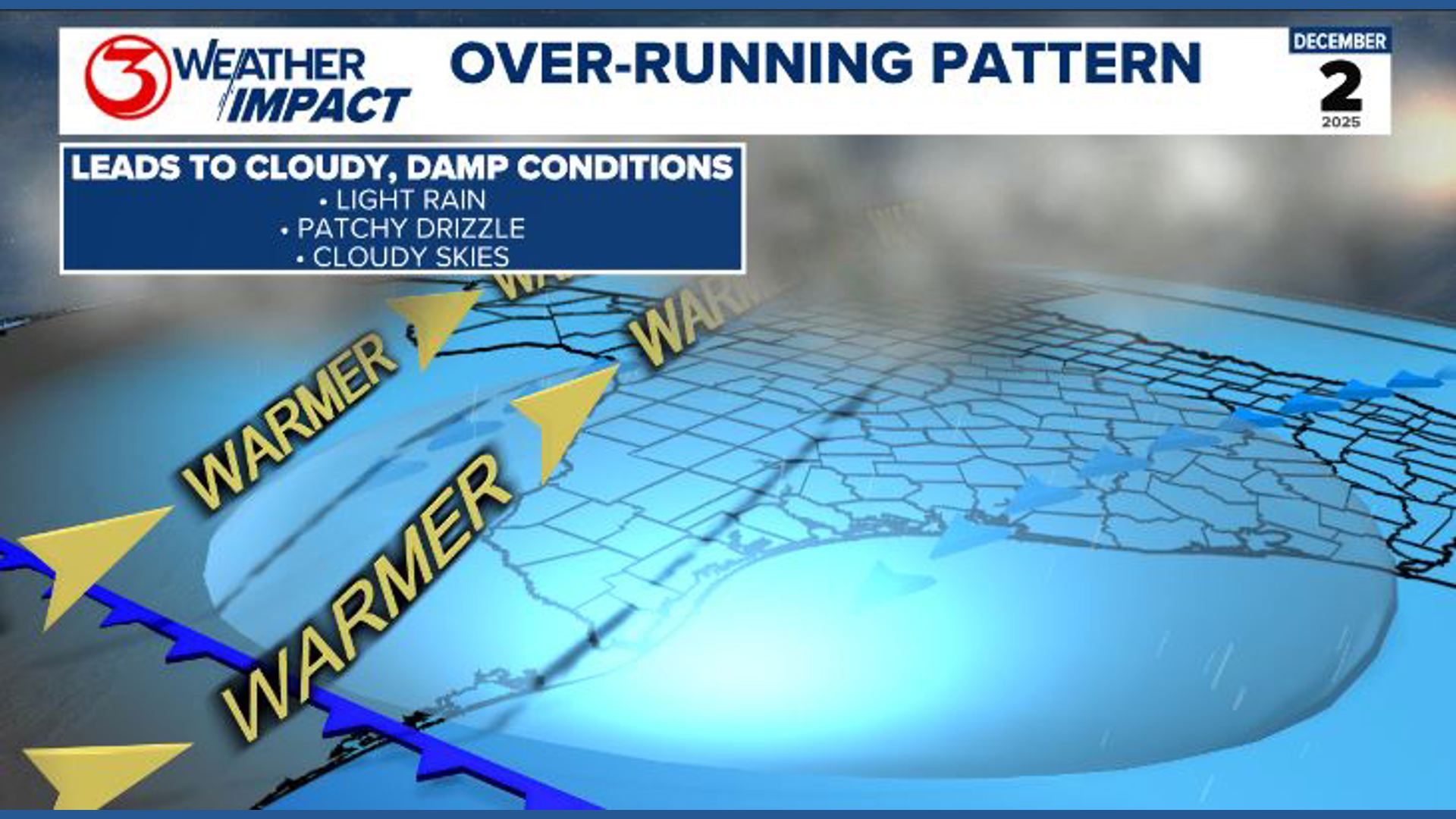 Cold Front picks up the wind and drops temperatures this afternoon ...
