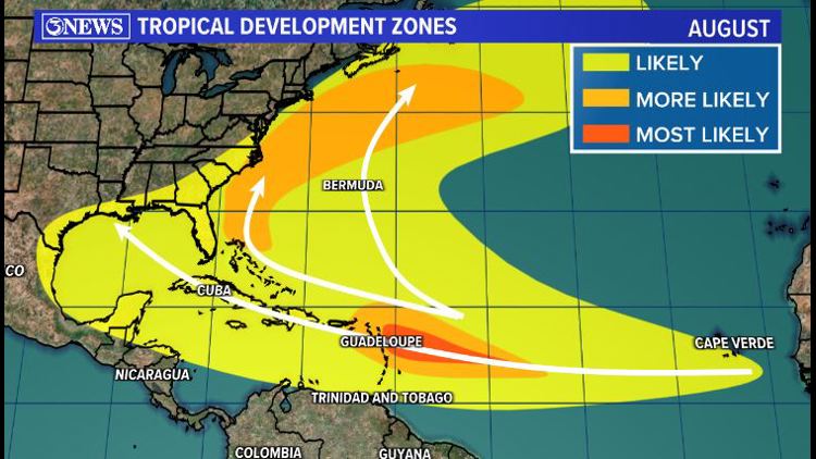 Hurricane Beryl: Projected path of the major hurricane with possible ...