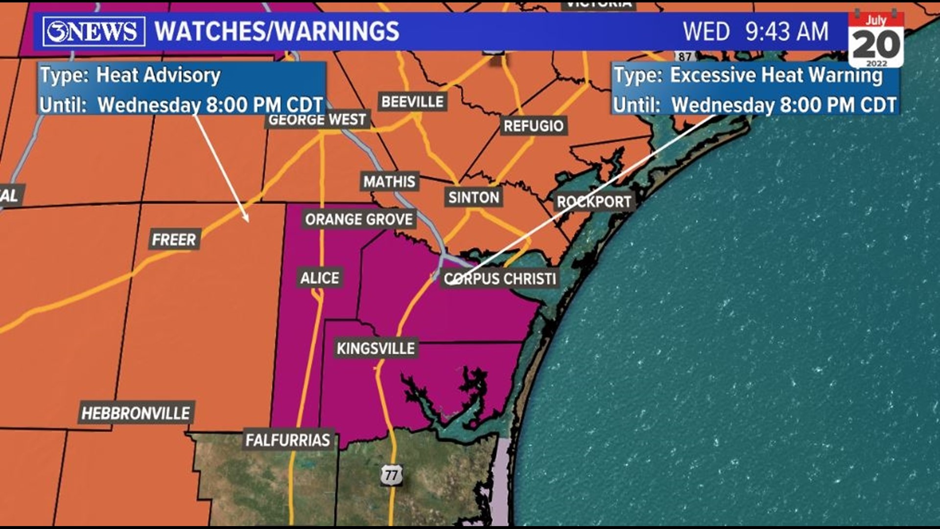 Difference in heat advisory and extreme heat warning | kiiitv.com
