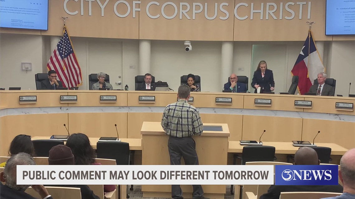 Public comment at Corpus Christi City Council changing again | kiiitv.com