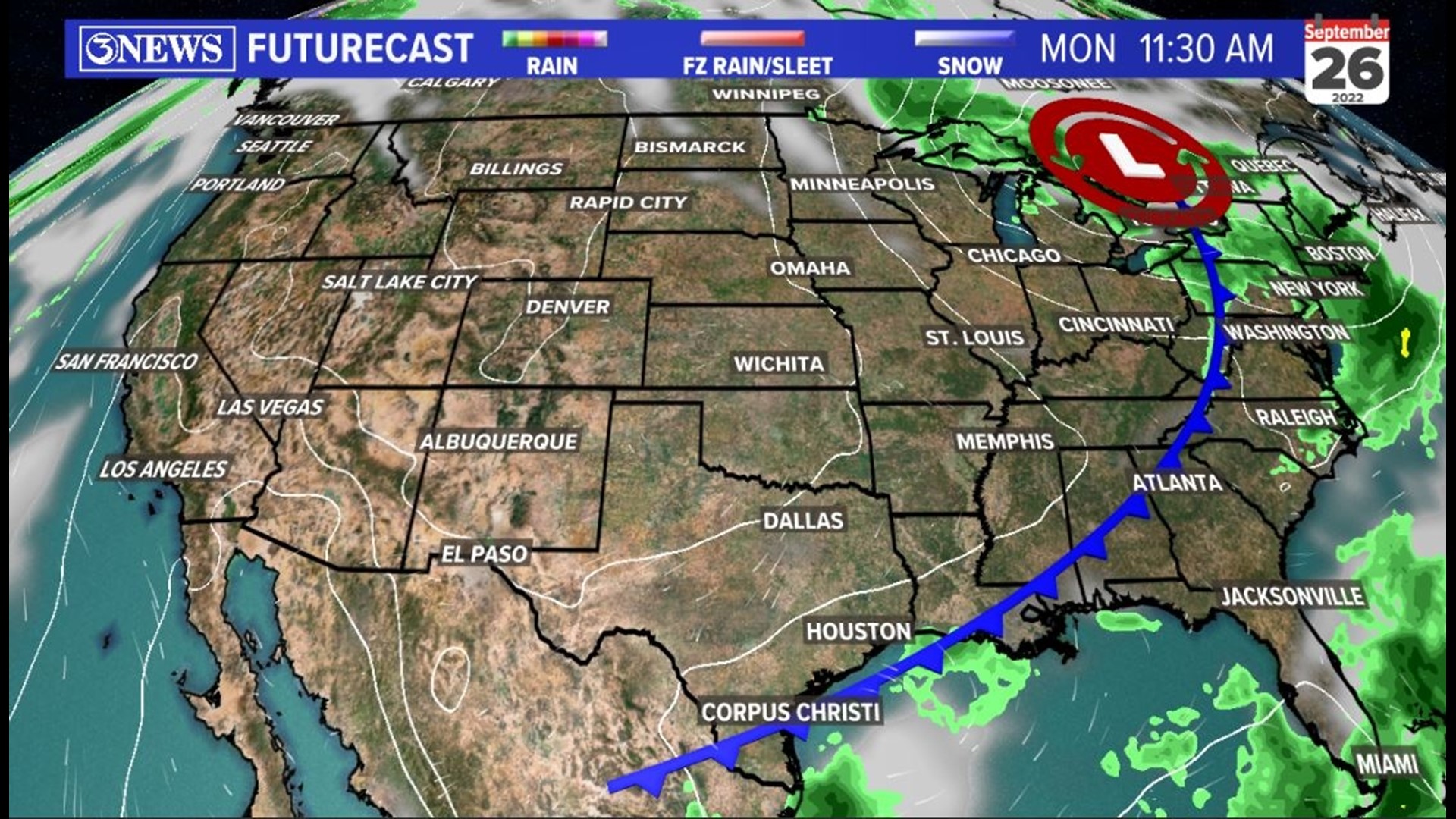 WEATHER BLOG: When does the first Fall cold front arrive in Corpus ...