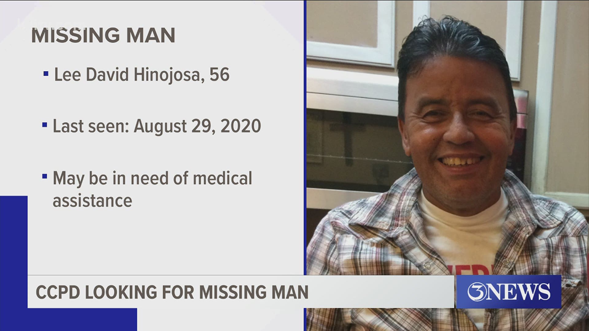 Have You Seen This Man Lee David Hinojosa Was Last Seen August 29