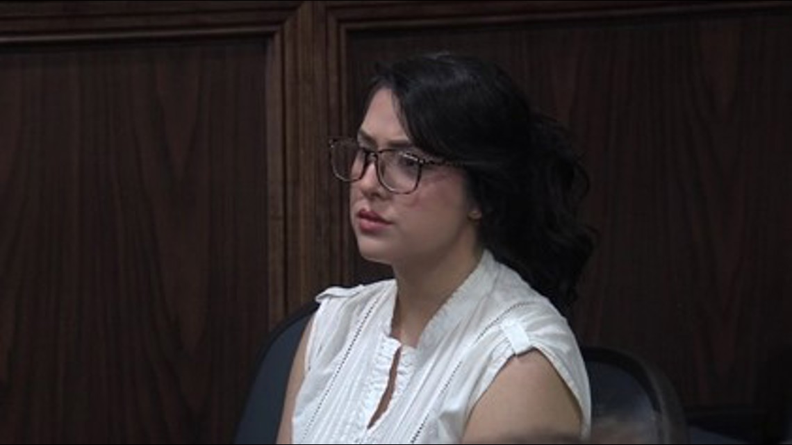 Sarah Hoss in court for Oct 2022 intoxication manslaughter | kiiitv.com