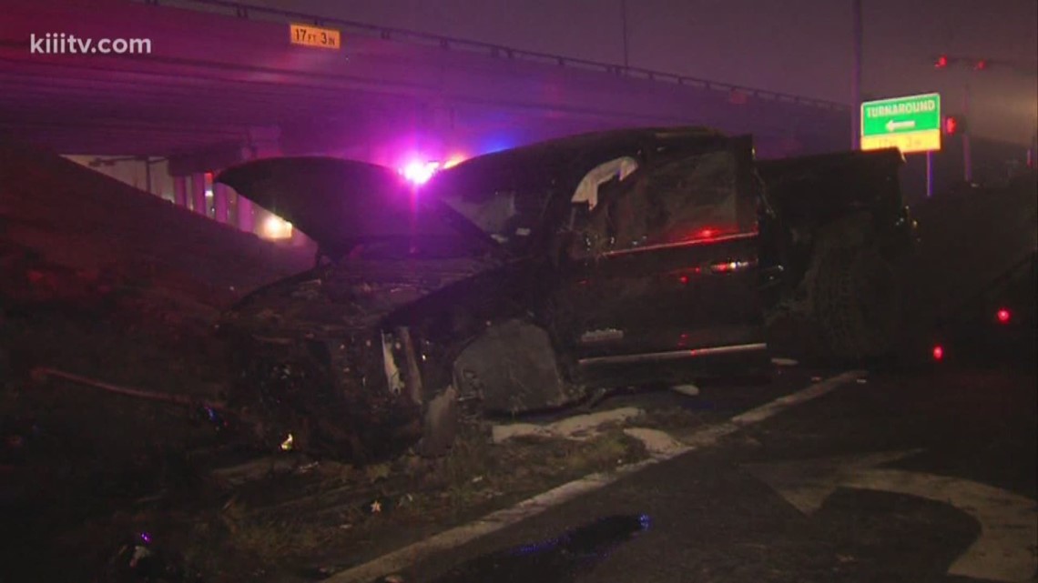 Emergency crews respond to a rollover accident on the Crosstown ...