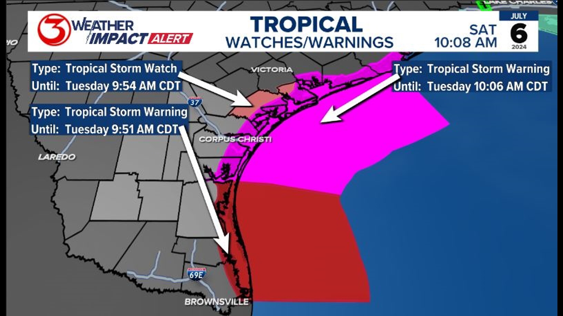4PM: Latest Beryl updates include hurricane, storm surge warnings ...