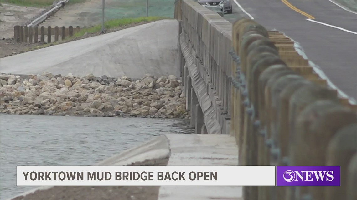 Yorktown mud bridge is now open, once again connecting Corpus Christi's ...