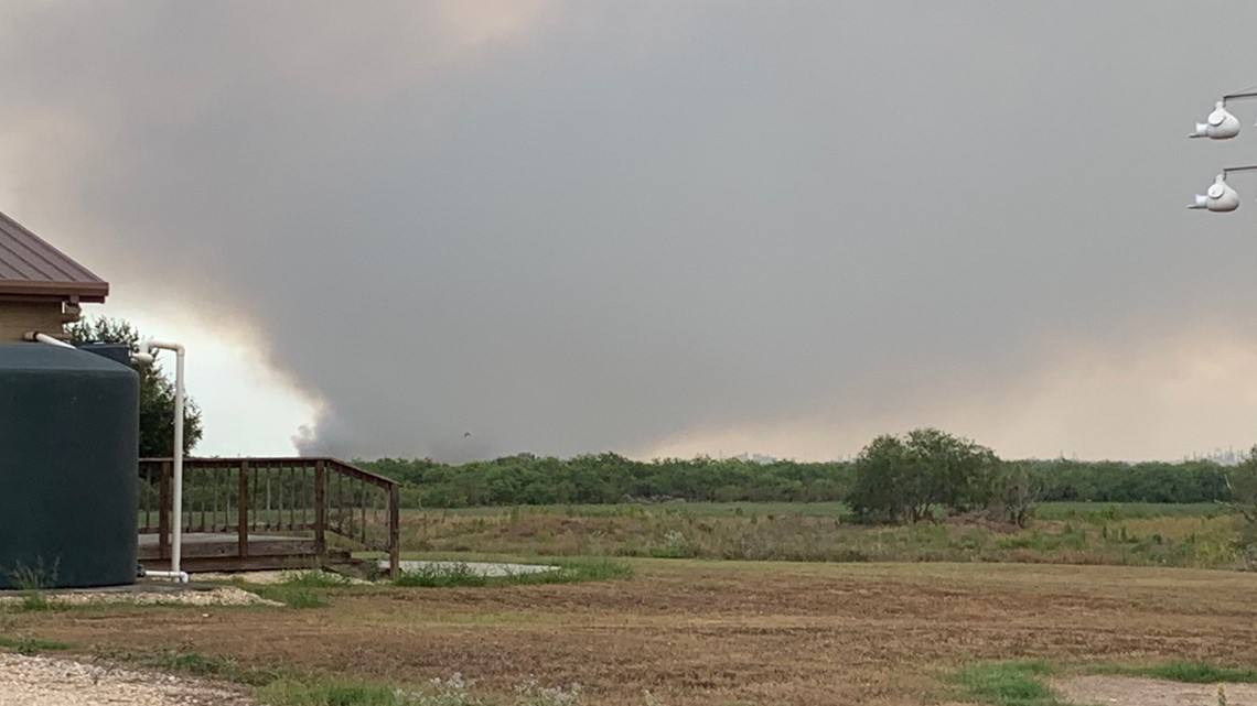 Large fire at Nueces Delta Preserve possibly sparked by lightning ...