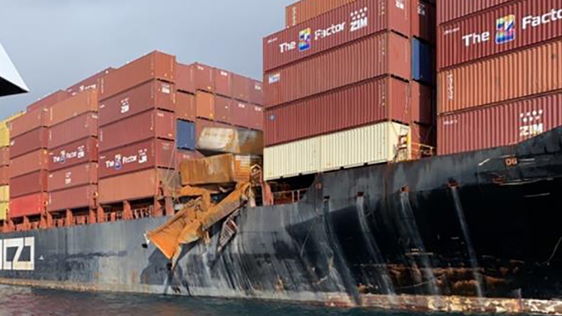 More than 100 shipping containers now believed lost at sea off the ...