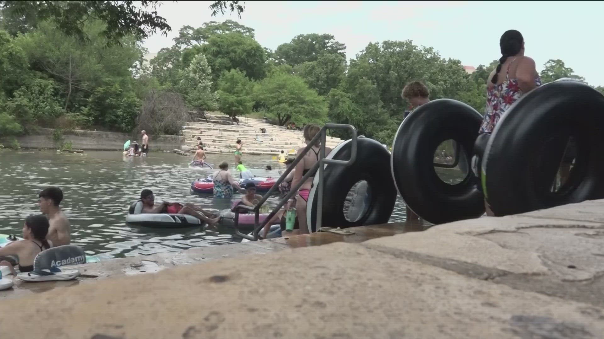 Water is considerably lower at San Marcos River this year | kiiitv.com
