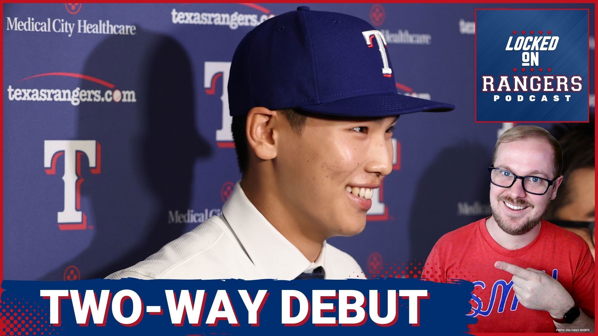 Rangers' two-way prospect Seong-Jun Kim makes pro debut as pitcher and ...