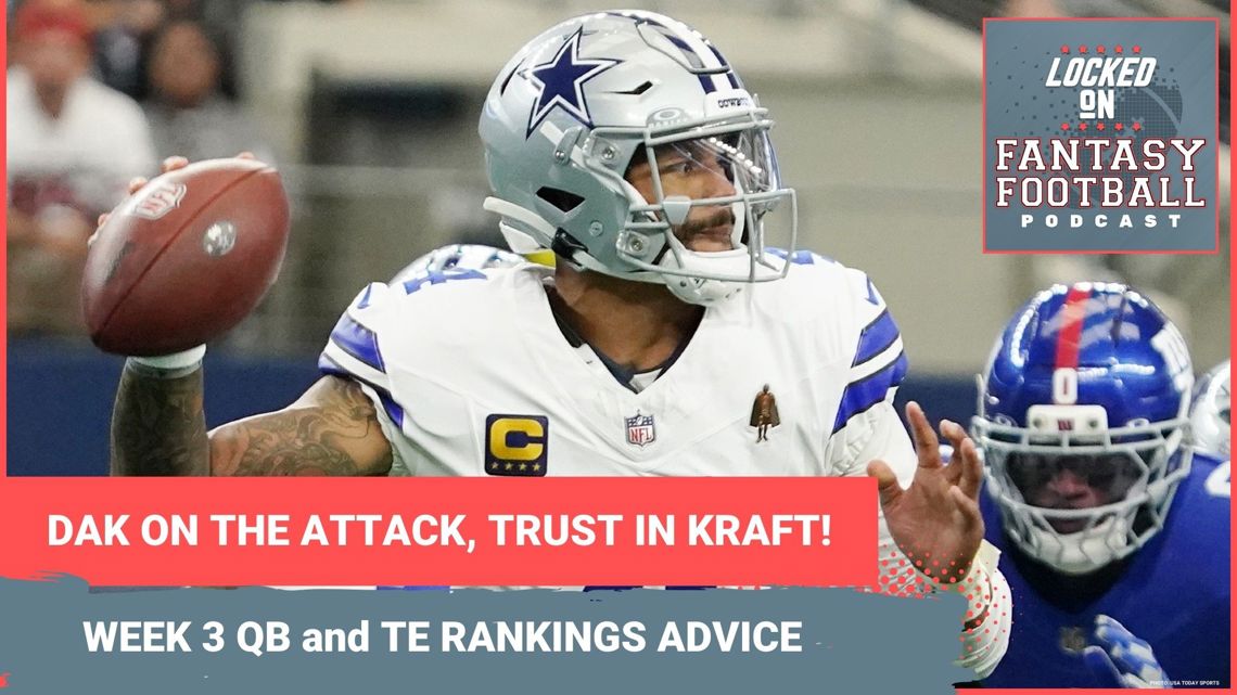 Dak Prescott in SMASH spot, Tyler Warren stays HOT: WEEK 3 fantasy ...