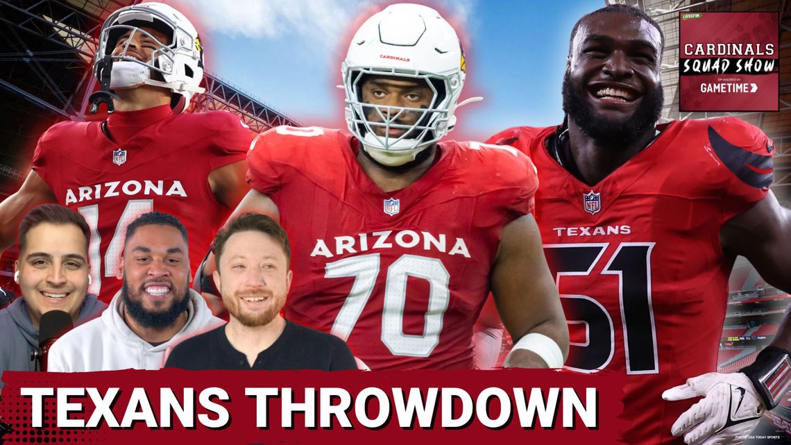 CARDINALS SQUAD SHOW: Paris Johnson Jr OUT, Will Texans Pass Rush FEAST ...