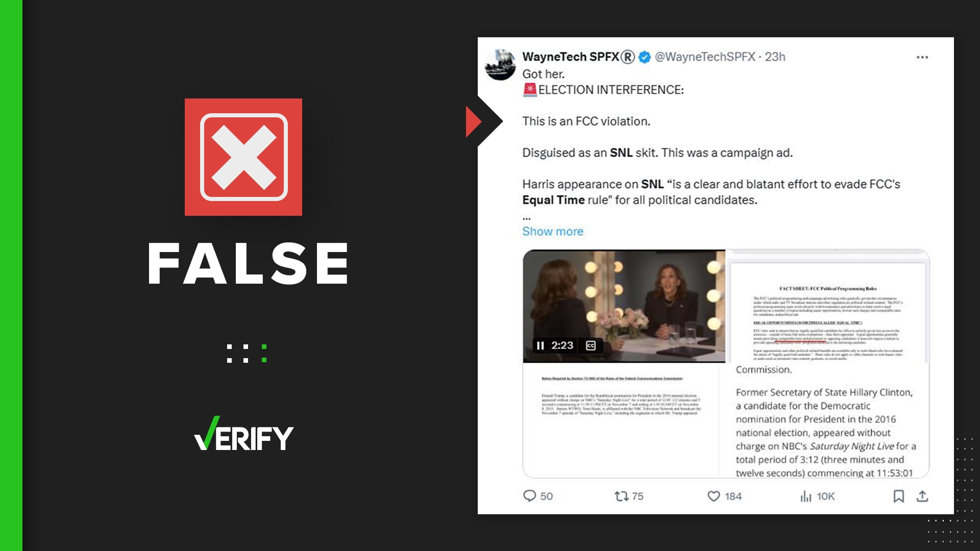 NBC didn’t violate FCC’s ‘equal time’ rule with Harris SNL skit ...