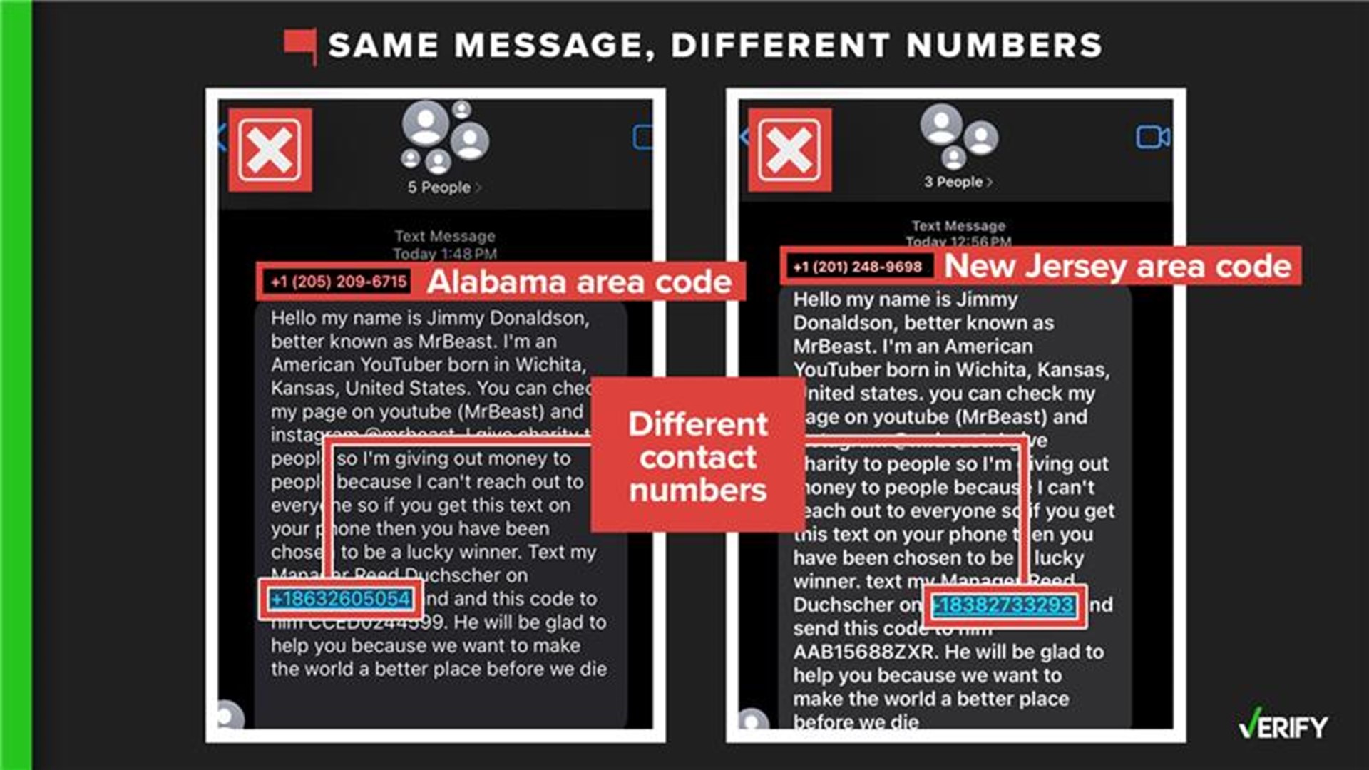 MrBeast text scam, giveaway from the YouTuber is not real | kiiitv.com