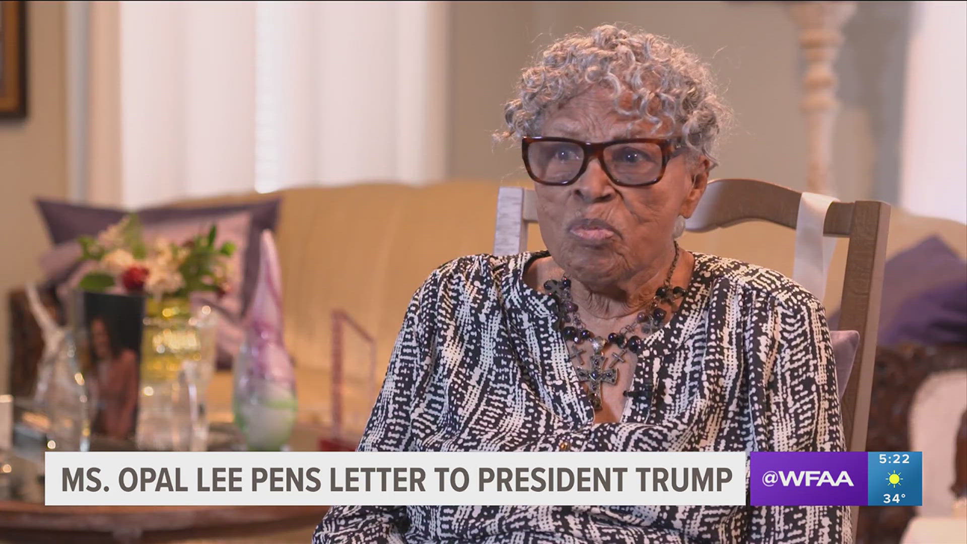 Opal Lee pins letter to President Donald Trump | kiiitv.com