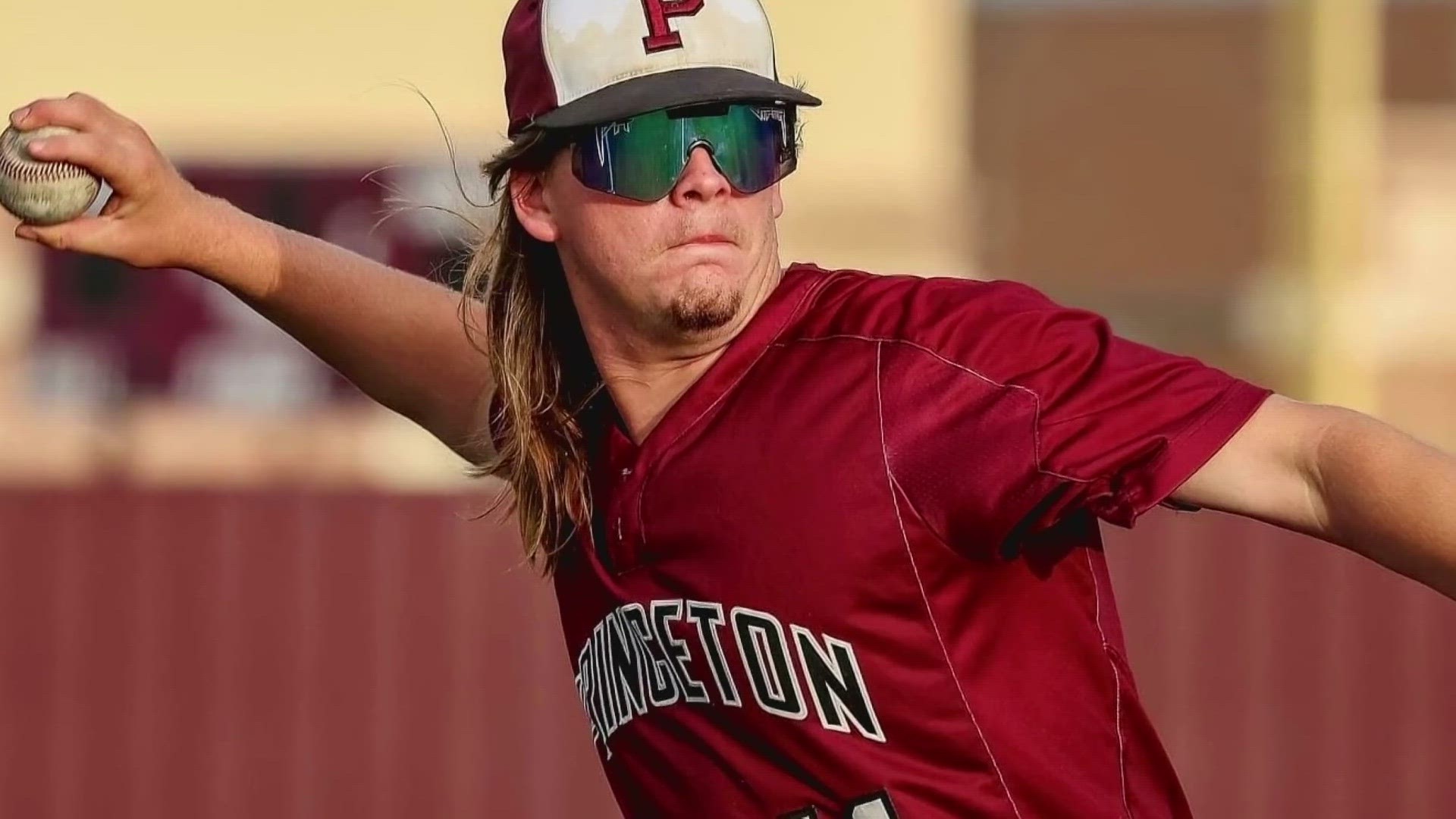 Texas college baseball player hit by stray bullet during game | kiiitv.com