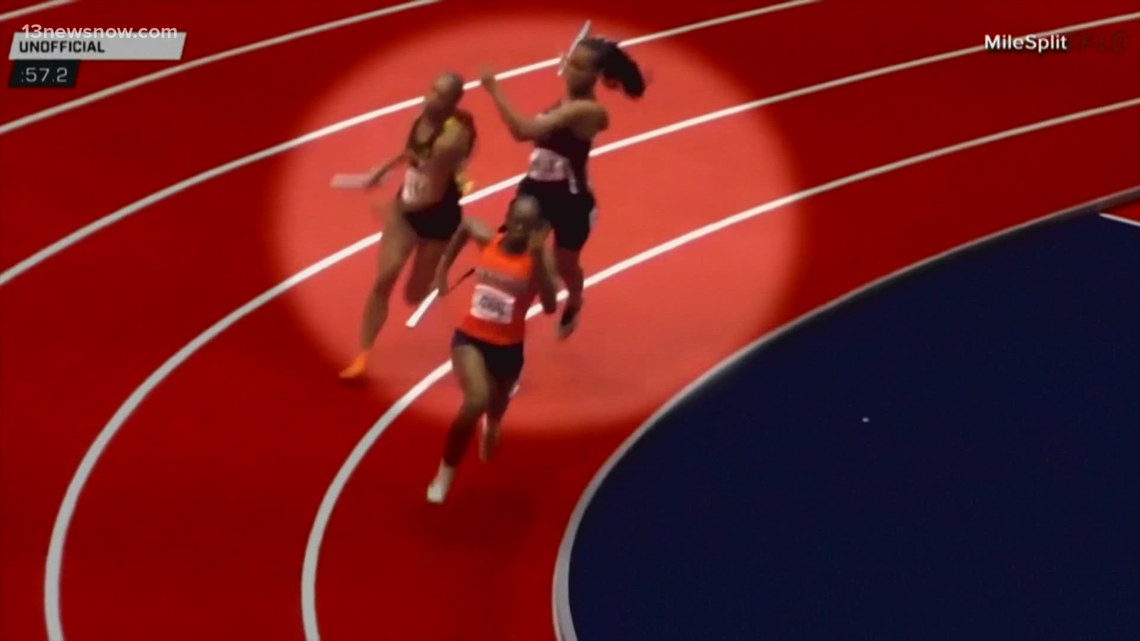 Virginia athlete hits runner with baton at championships | kiiitv.com