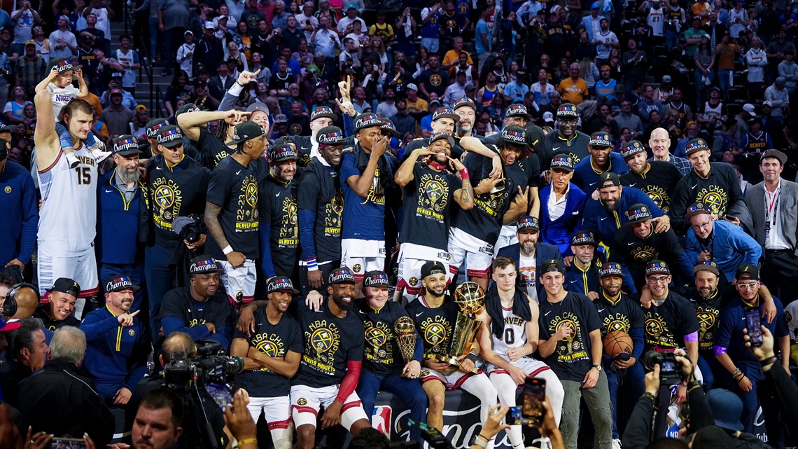 Nuggets take home 1st NBA title in rugged 94-89 win over Heat | kiiitv.com